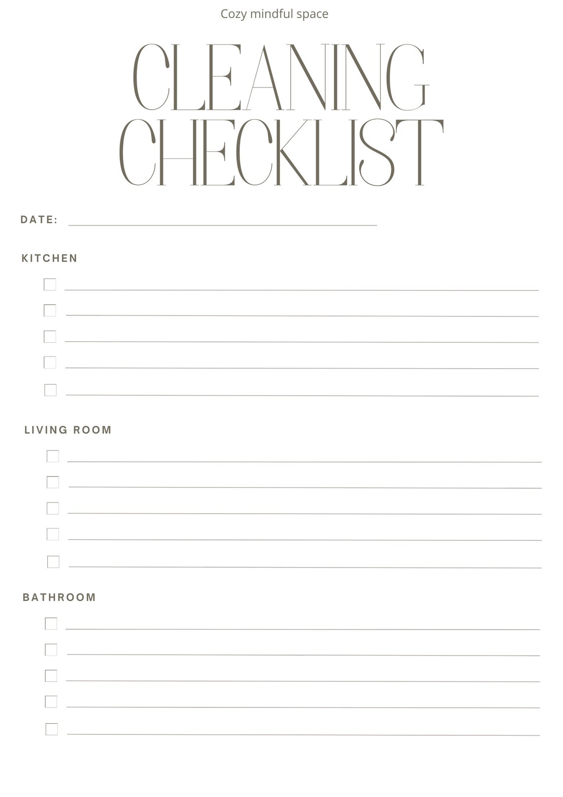 Editable & Printable Cleaning Planner | Customizable Cleaning Schedule ...