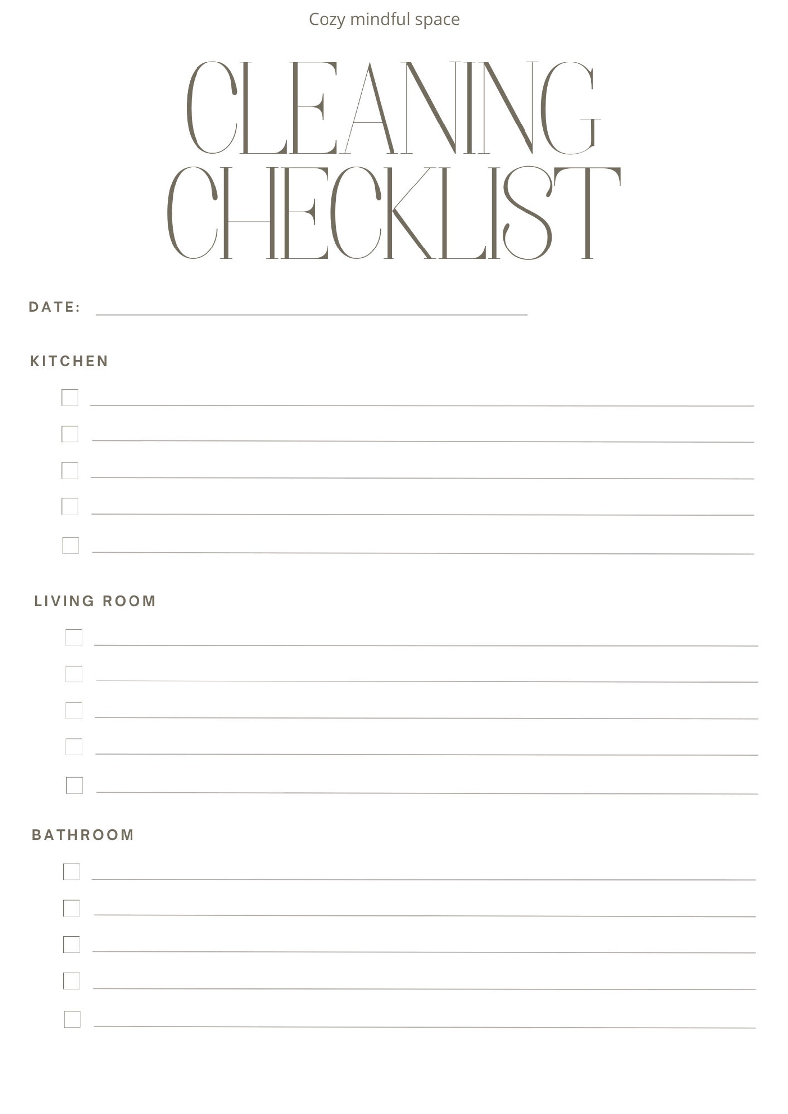 Editable & Printable Cleaning Planner | Customizable Cleaning Schedule ...