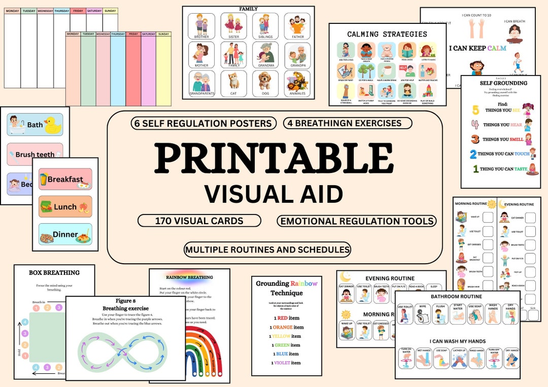 Kids Self Regulation, Visual Aid Schedule, Autism Calming Corner ...