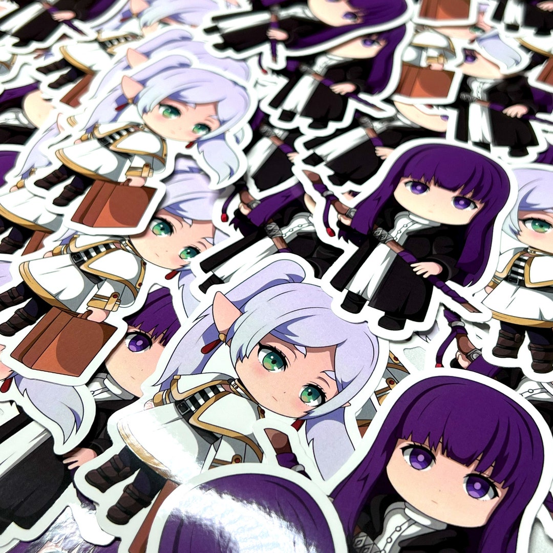 Anime Vinyl Sticker / Cute Elf Mage Anime Decals / Waterproof Anime ...