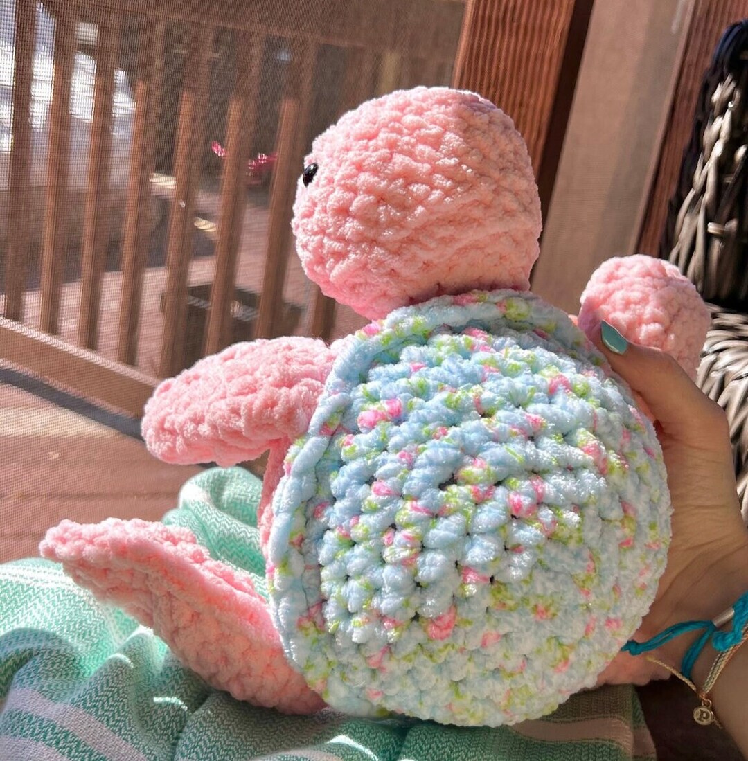 In Bloom Crochet Sea Turtle Plushie, Beach Girl, Vsco Girl, Handmade ...