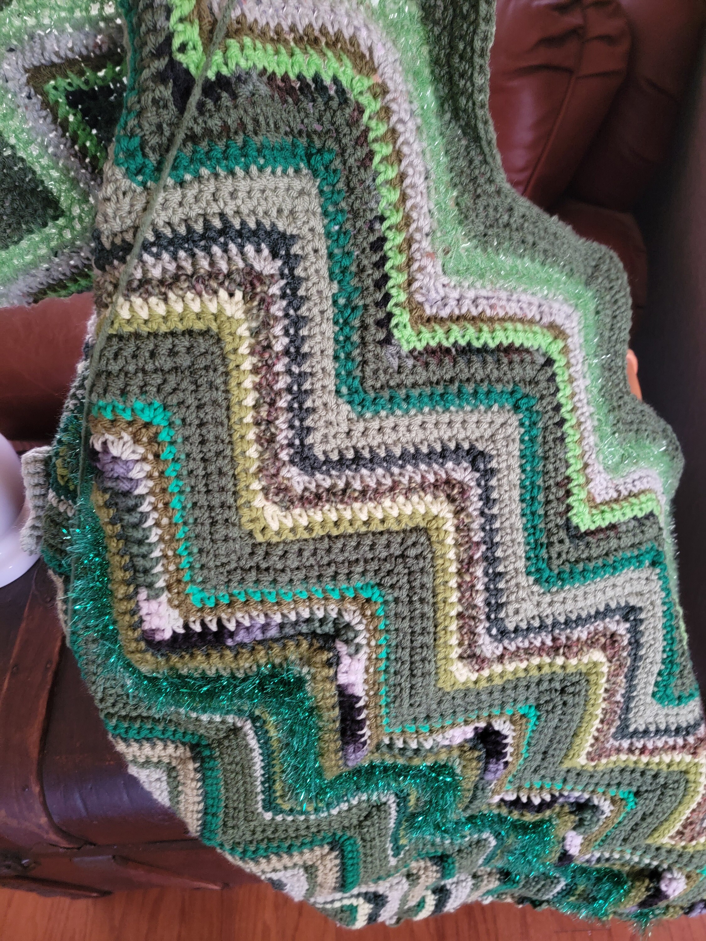 Green Zig Zag Sampler Afgan - Etsy Green Zig Zag Sampler Afgan - Etsy