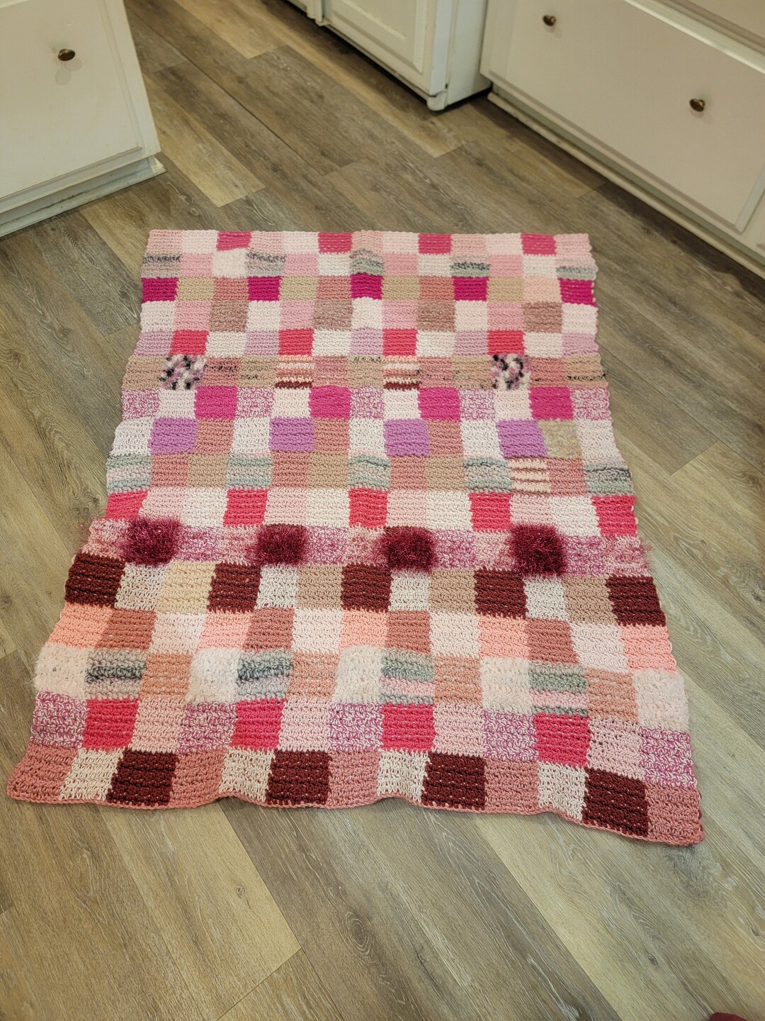 Pink Sampler Afgan - Etsy