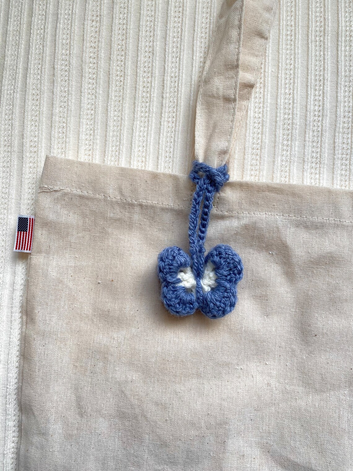 Crochet Butterfly Bag Charm | Cute Matching Gifts for Friends! - Etsy