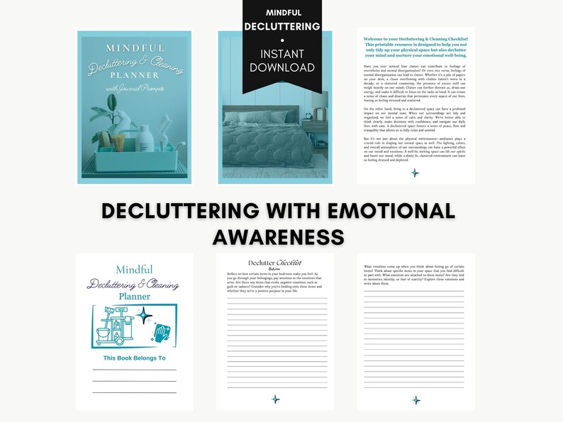 Declutter Checklist Journal Prompts Spring Cleaning Checklist Printable ...