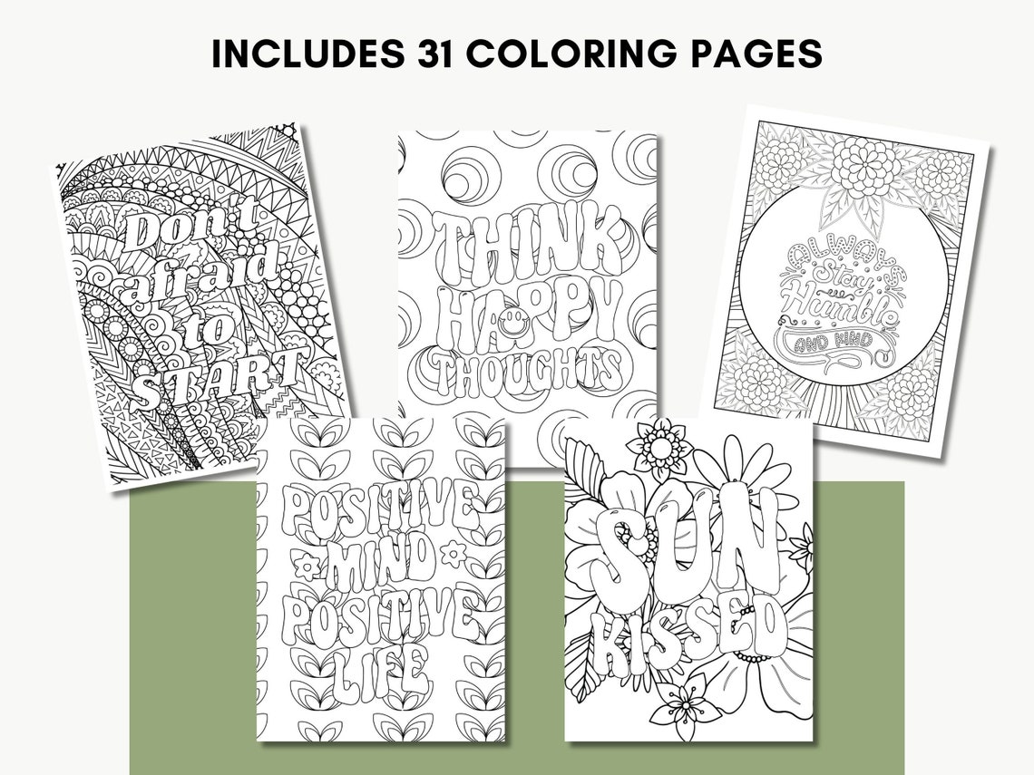 Adult Coloring Pages | Adult Motivational Quote Coloring | Printable ...