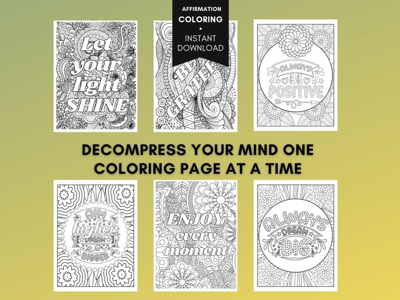 Adult Coloring Pages | Adult Motivational Quote Coloring | Printable ...