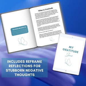 Digital Gratitude Journal Printable Wellness Journal Daily Reflection ...