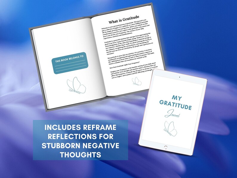 Digital Gratitude Journal Printable Wellness Journal Daily Reflection ...