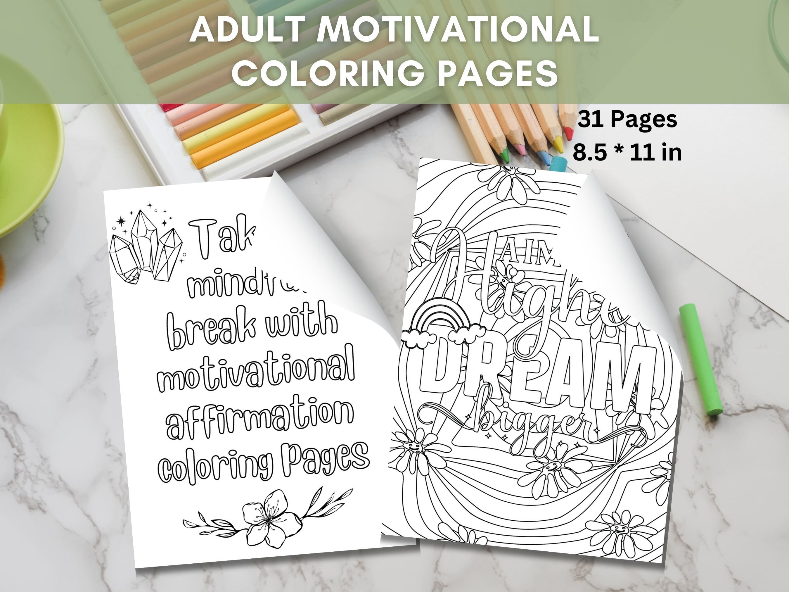 Adult Coloring Pages | Adult Motivational Quote Coloring | Printable ...