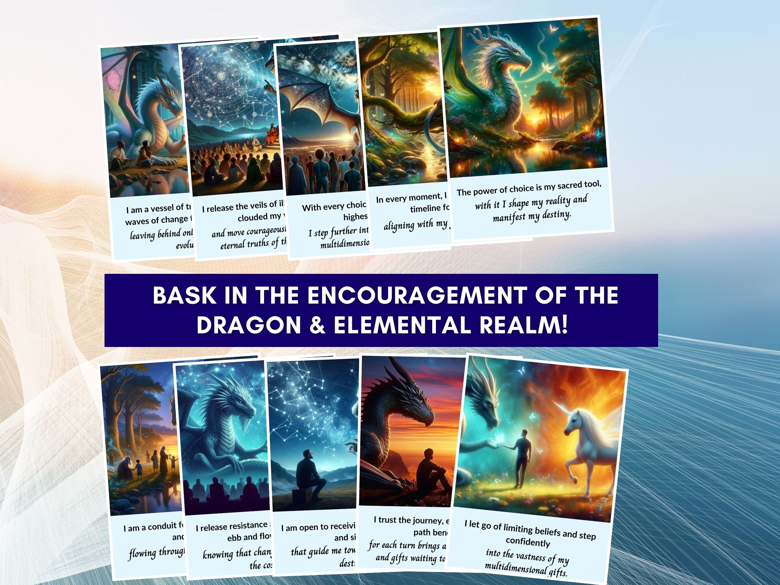 41 Printable Dragon Art Themed Affirmation Cards | I Am Affirmations ...