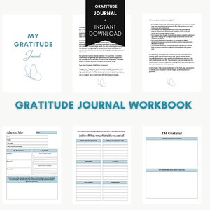 Digital Gratitude Journal Printable Wellness Journal Daily Reflection ...