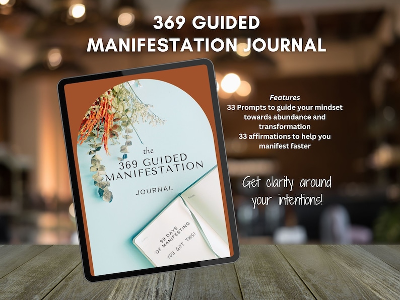 Manifestation Printable | Guided 369 Manifestation Journal | Digital ...