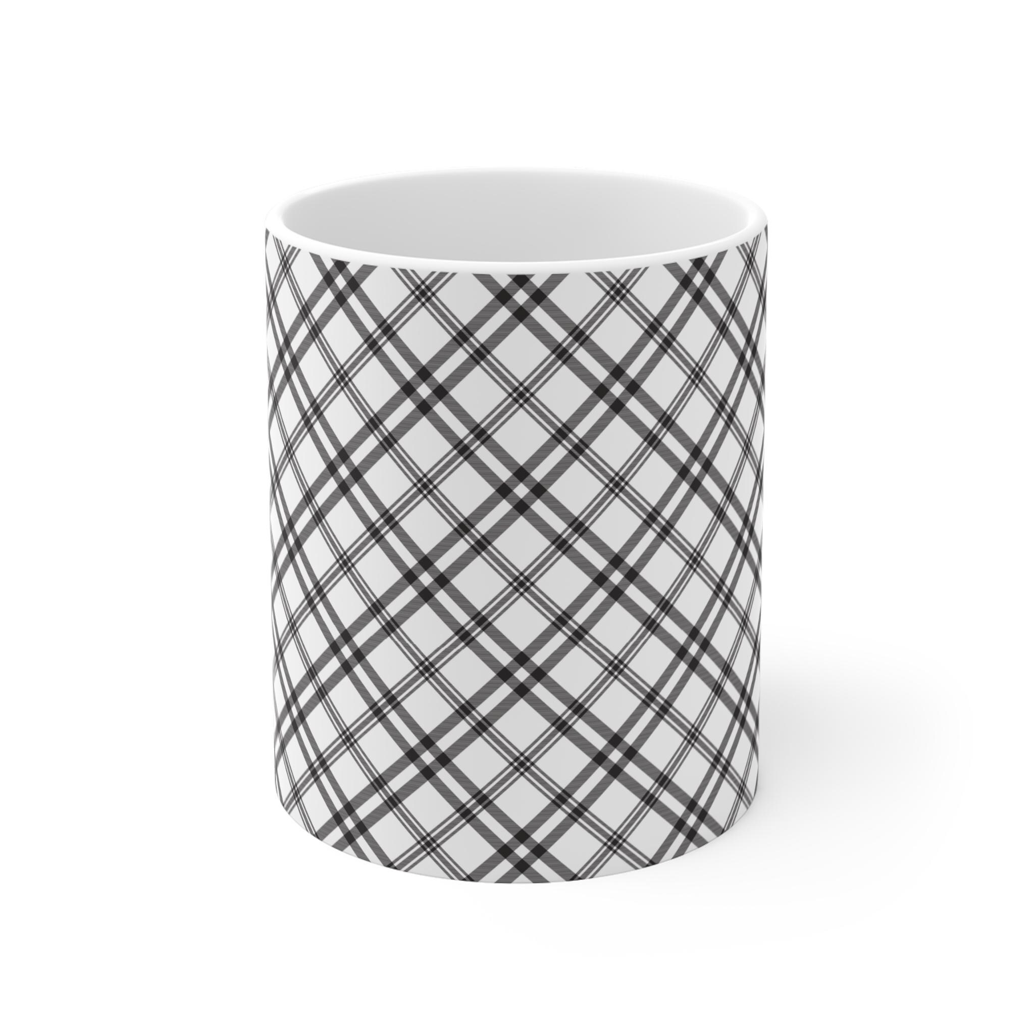 Flannel Pattern Mug Cozy Coffee Cup Warm Winter Drinkware Unique Gift ...