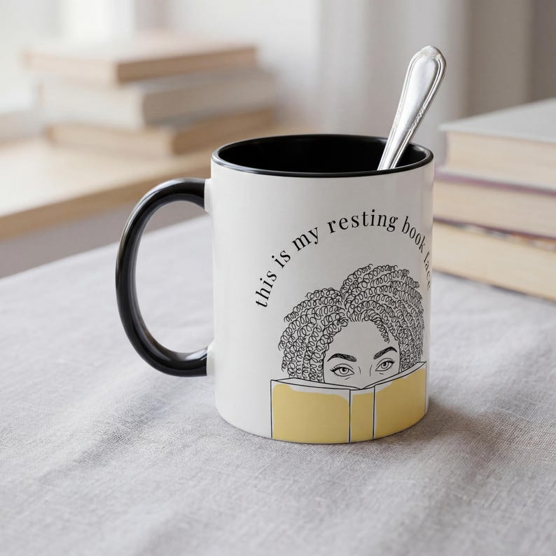Funny Book Gift Bookworm Coffee Mug Ceramic Cup Reader Enthusiast ...