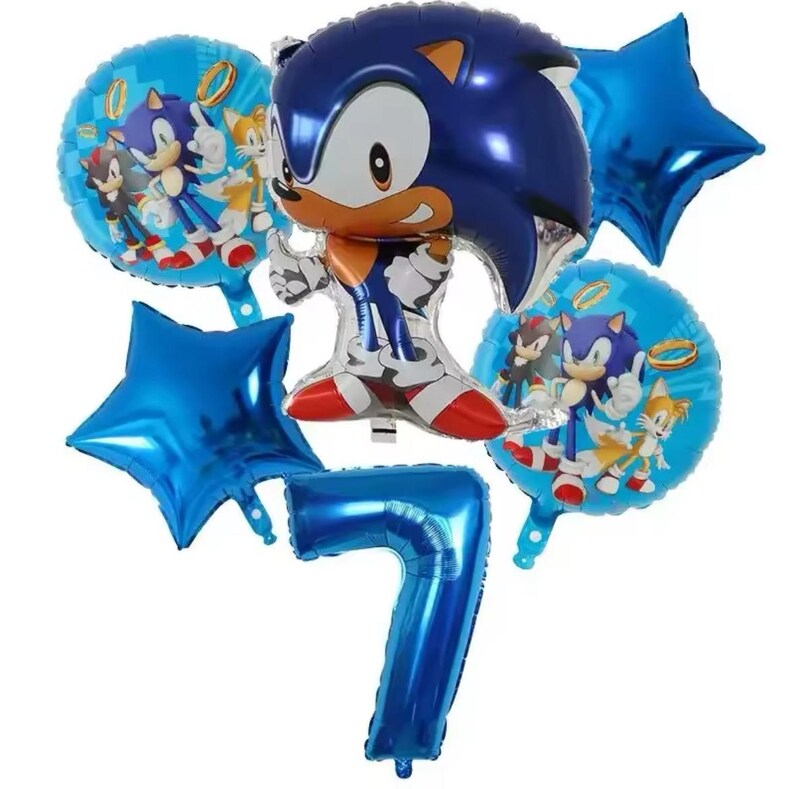 Sonic Balloons Birthday Party Decoration Age Balloons - Etsy