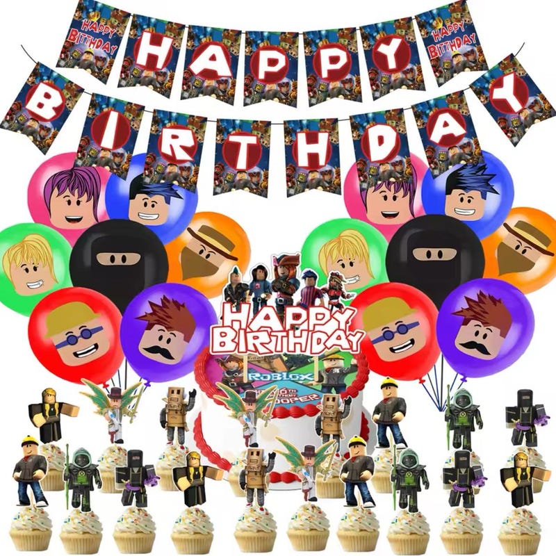 Roblox Party Supplies - Etsy