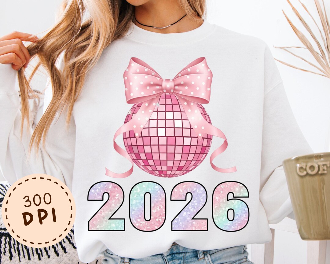 Pink Coquette New Year 2026 Png,hello 2026 PNG,2026 Pmg,bestseller ...