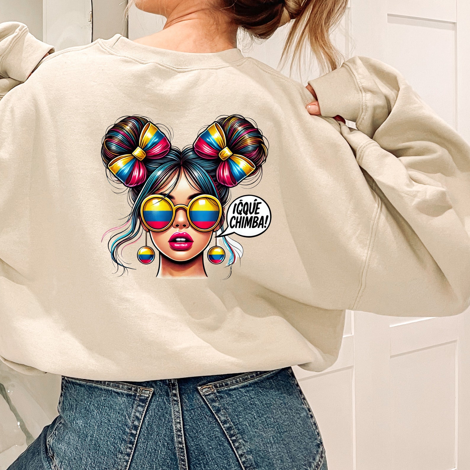 Colombian Pride Woman PNG: Latina Art, ¡qué Chimba! (300 DPI) - Etsy