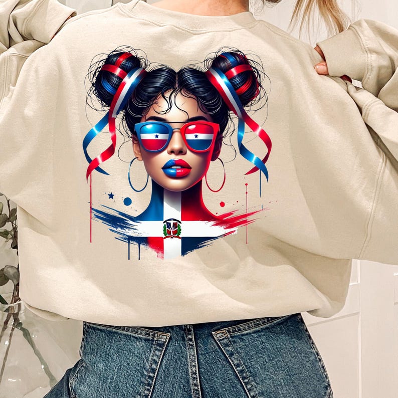 Dominican Republic Afro Woman PNG: Sublimation Design (digital Download ...