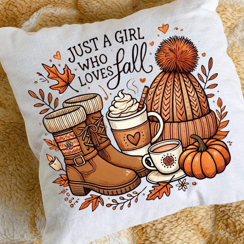 Fall Lover PNG: Watercolor Autumn Design (digital Download) - Etsy
