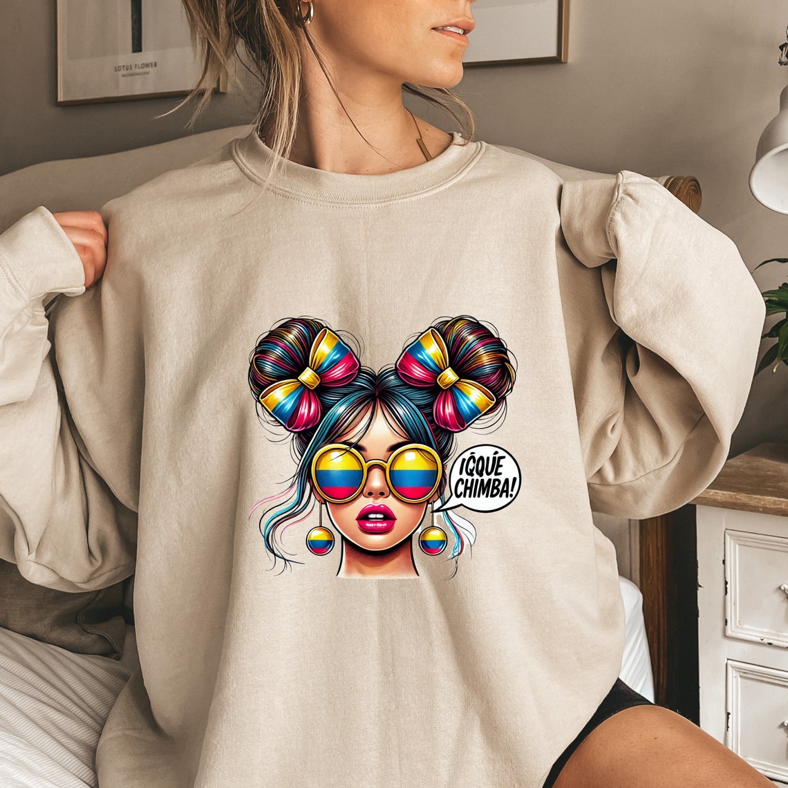Colombian Pride Woman PNG: Latina Art, ¡qué Chimba! (300 DPI) - Etsy