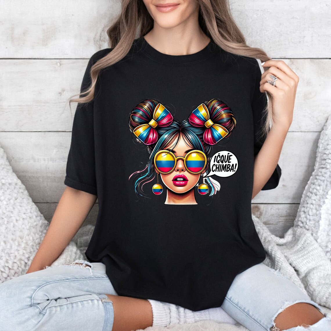 Colombian Pride Woman PNG: Latina Art, ¡qué Chimba! (300 DPI) - Etsy