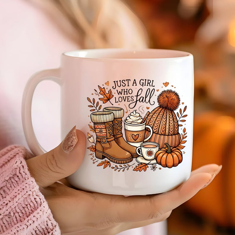 Fall Lover PNG: Watercolor Autumn Design (digital Download) - Etsy