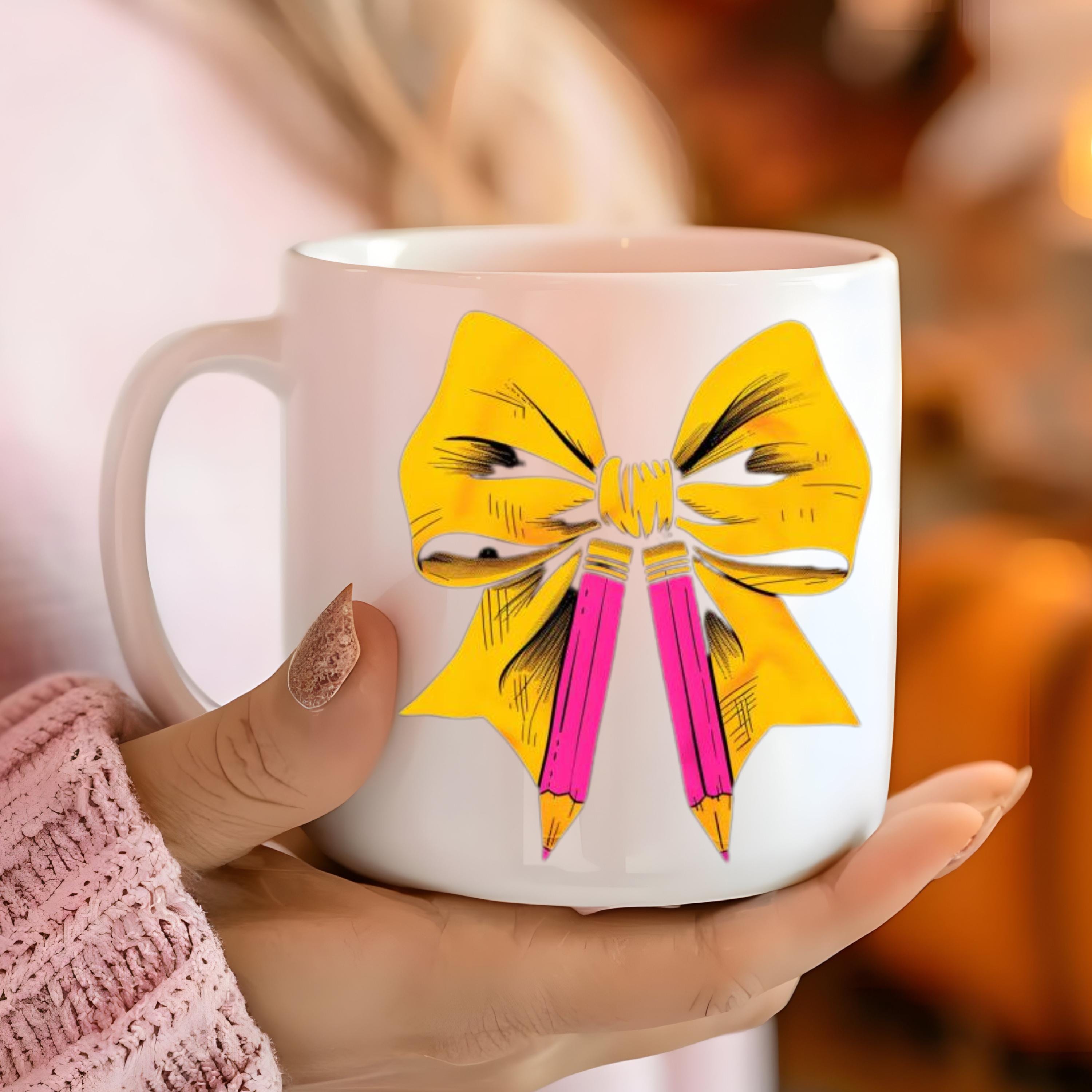 Coquette Teacher Png, Coquette Pencil Bow Png, Teach Love Inspire Png ...