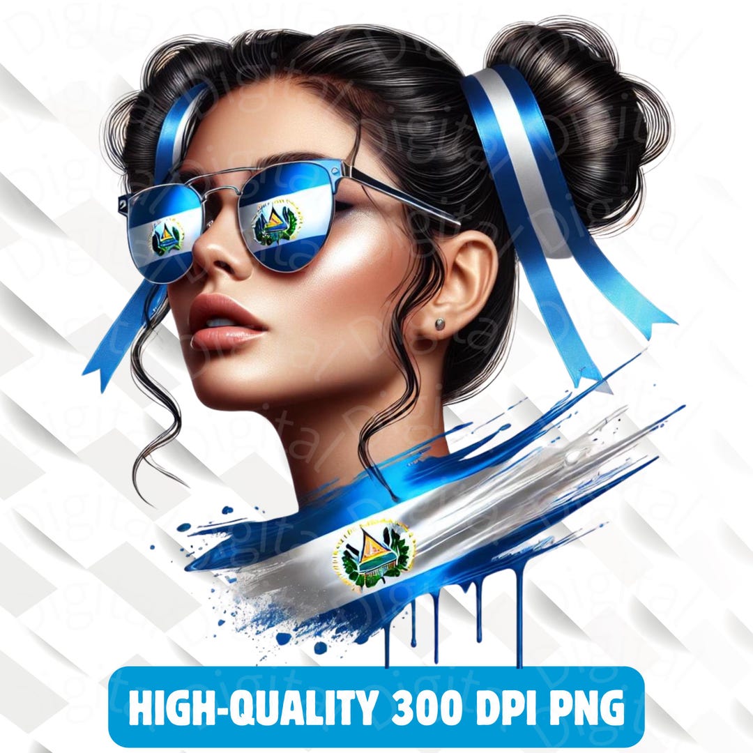 El Salvador,messy Bun Png,latinx,el Salvador Art,spanish Mom,latino ...