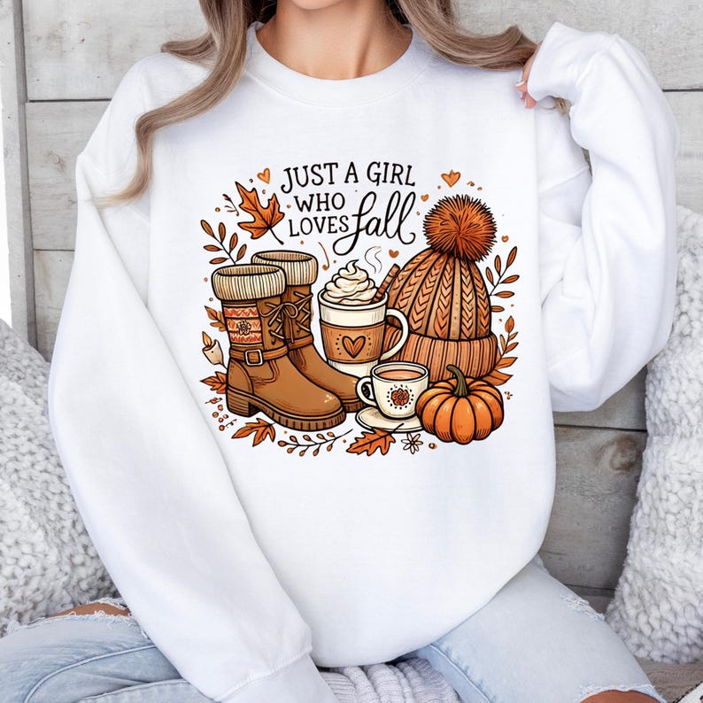 Fall Lover PNG: Watercolor Autumn Design (digital Download) - Etsy