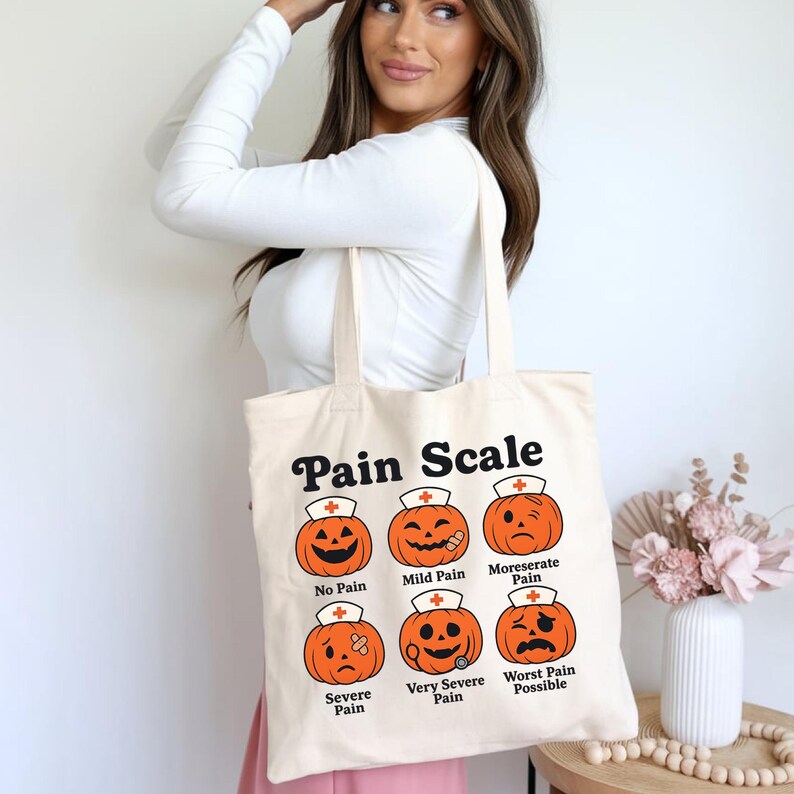 Nurse Halloween PNG: Spooky Pain Scale Pumpkin (digital Download) - Etsy