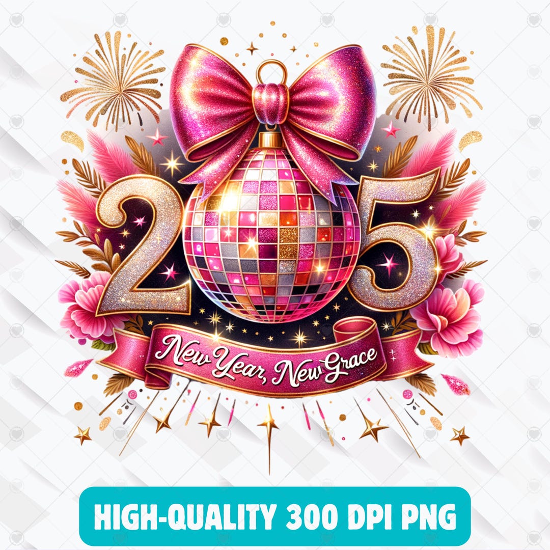 New Years Decorations,happy New Year Png,disco Ball,2025 Png,new Years ...