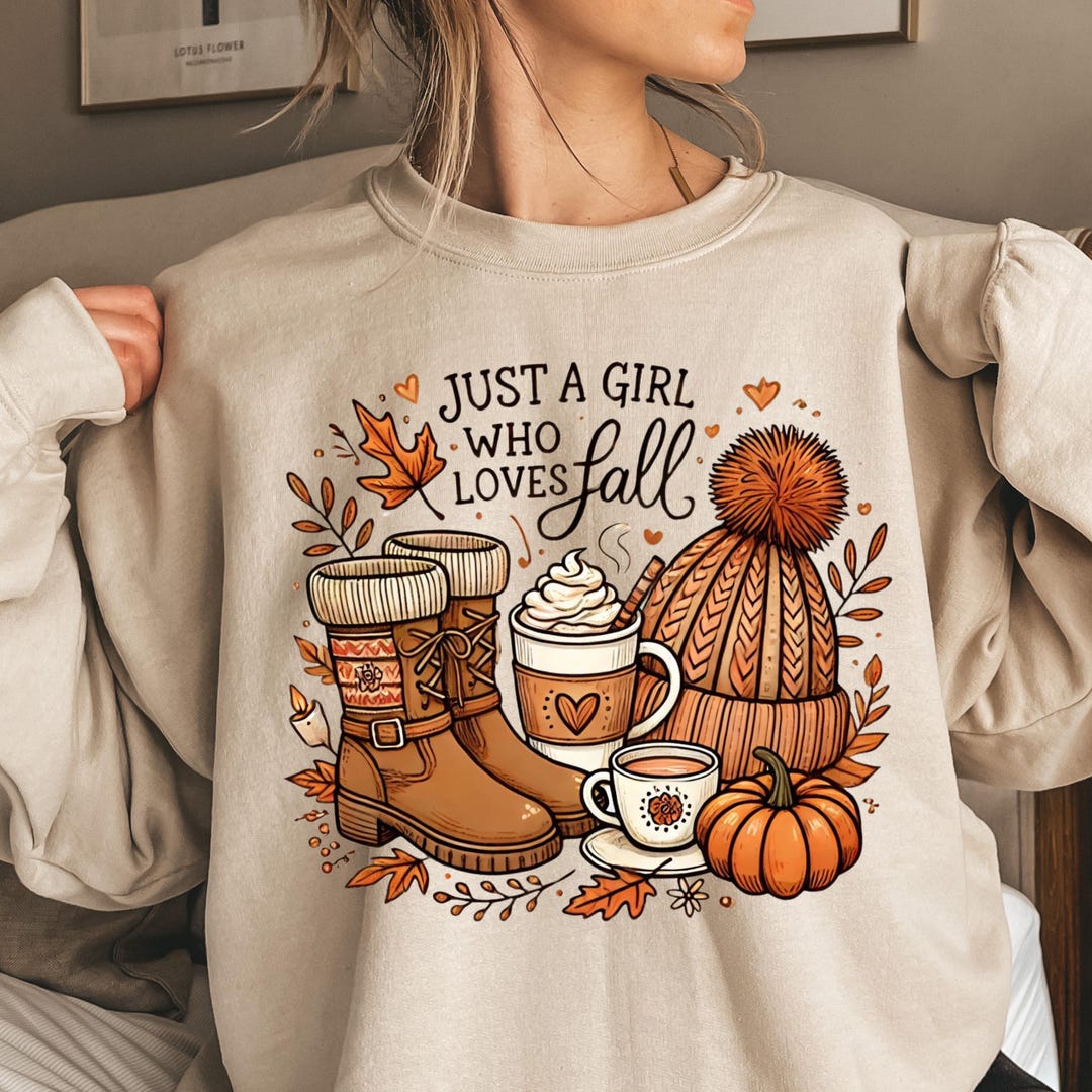 Fall Lover PNG: Watercolor Autumn Design (digital Download) - Etsy