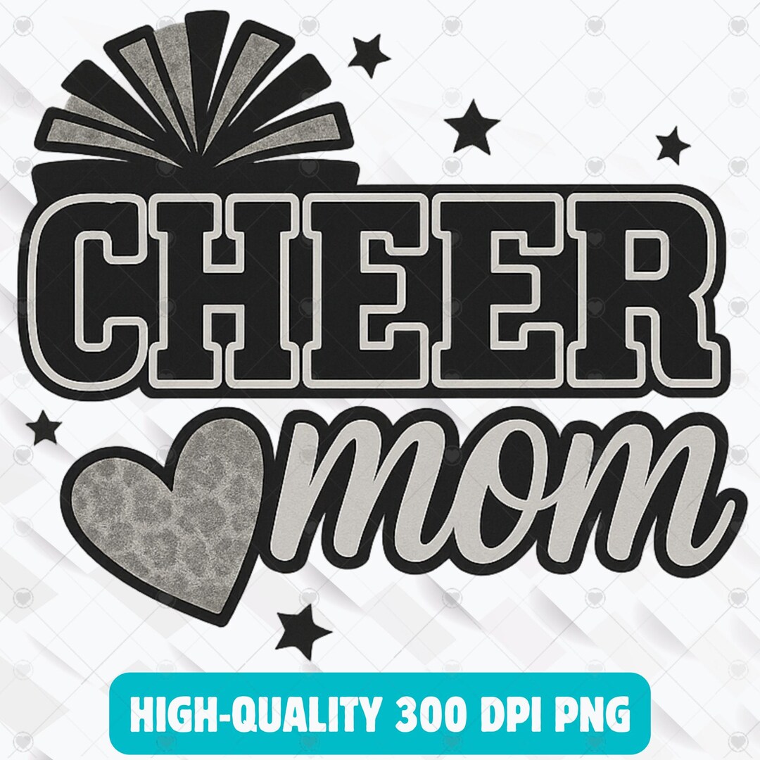 Cheer Mom PNG: Game Day Cheerleader Graphic (digital Download) - Etsy