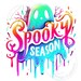 Spooky Season, Neon Drip, Ghost, PNG, Halloween Ghost Png, Halloween ...