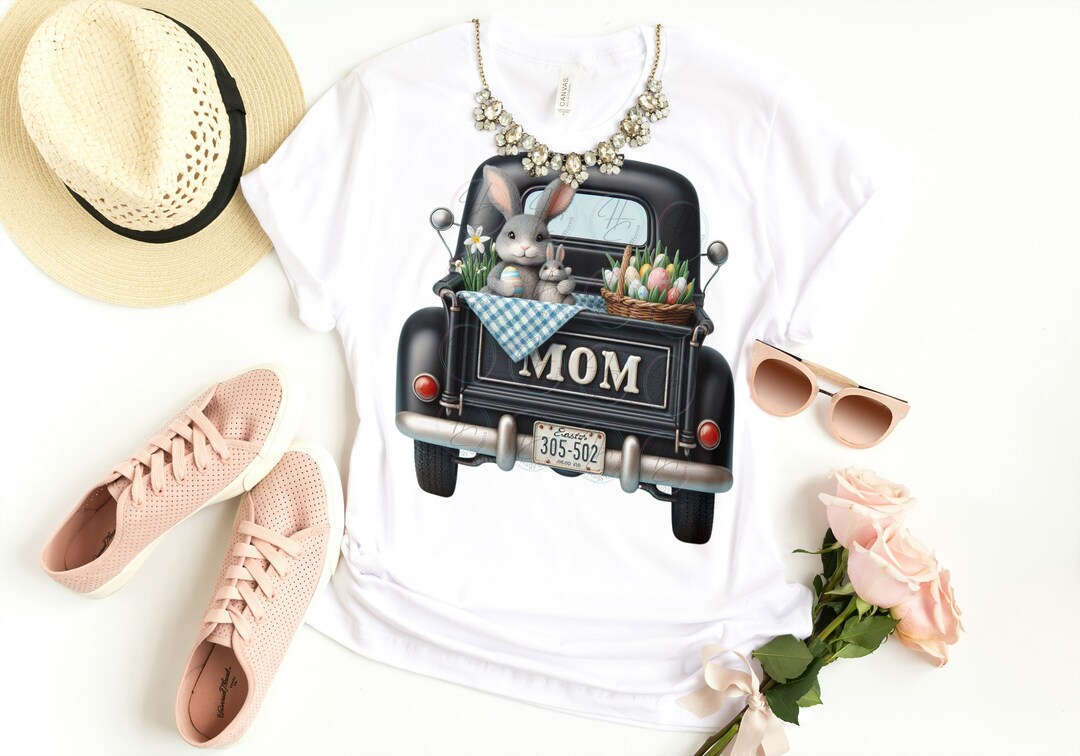 5 Easter Trucks, Grandma, Mom, Mama, Mommy & Aunt, ALL 5 Digital Images ...