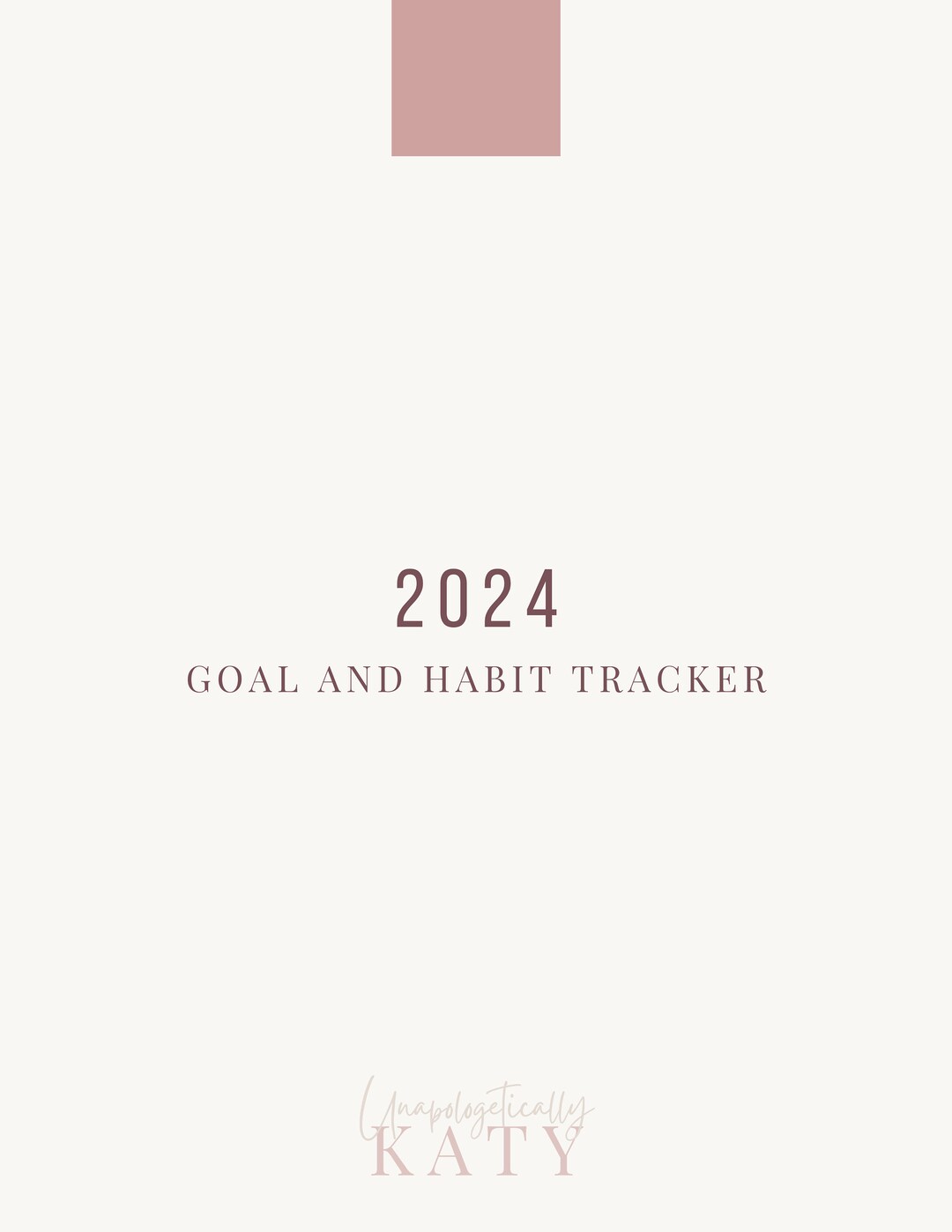 2024 Goals and Habits Tracker - Etsy