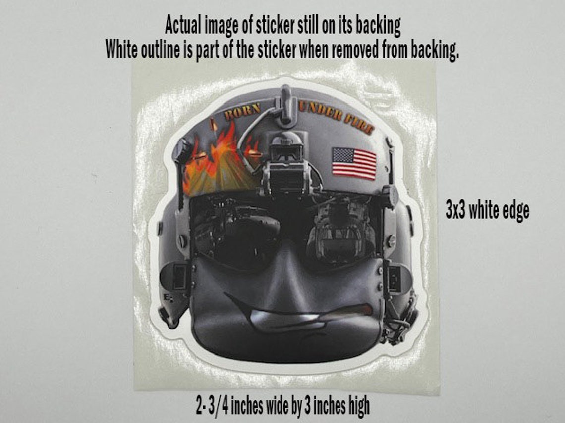 Helicopter Aviation Helmet (born Under Fire) - Etsy
