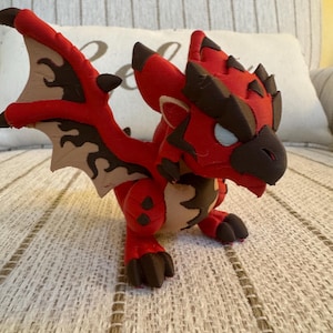 Monster Hunter-chibi Rathalos - Etsy