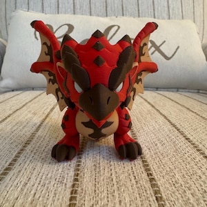 Monster Hunter-chibi Rathalos - Etsy