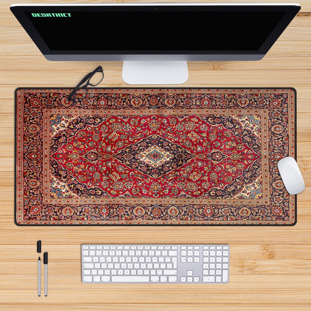 The Dude Persian Rug Desk Mat, Desk Decor Aesthetic, XL Mousepad, Movie ...