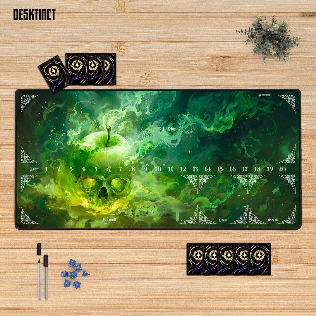 Snow White Poison Apple Lorcana Playmat, Villain Lorcana Mat, Custom ...