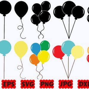 Balloons SVG Graphic | Balloons SVG | Colourful Balloons SVG | Vector ...