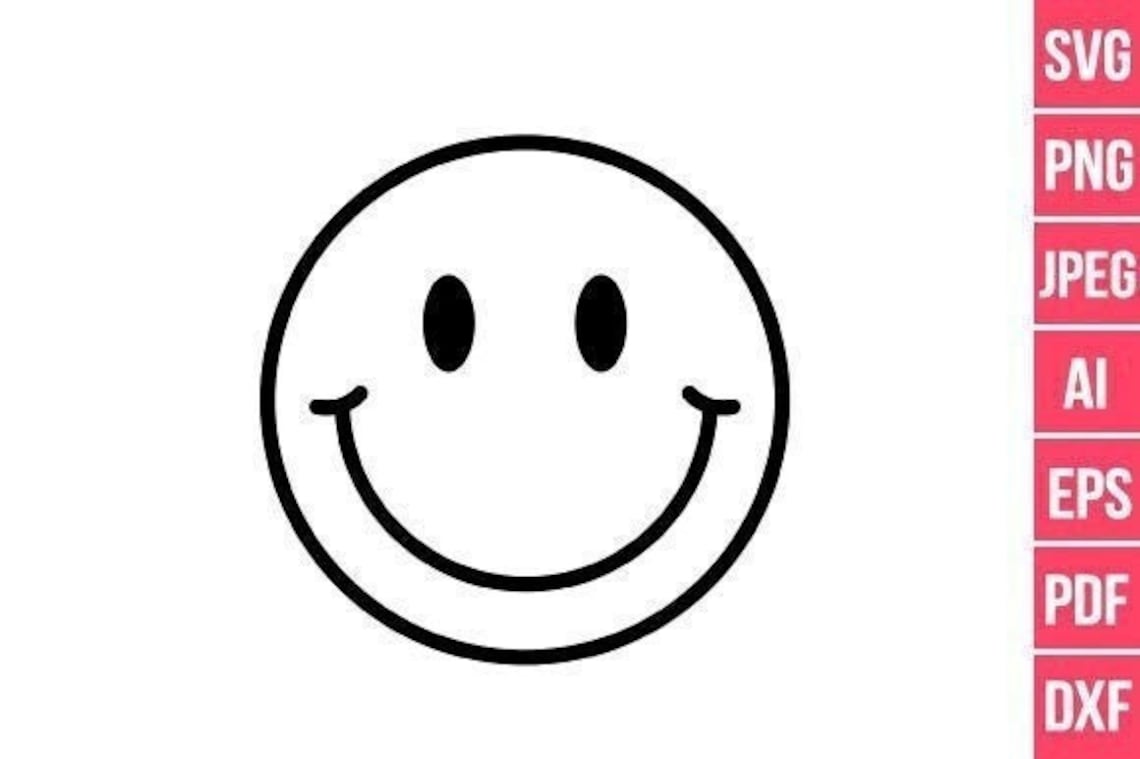 Smiley Face Logo - Original - Classic - Graphic File - Easy Download ...