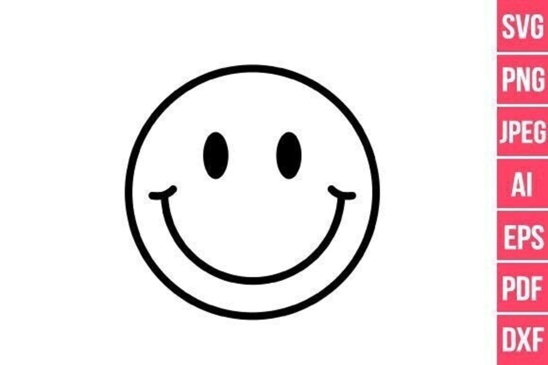 Smiley Face Logo Original Classic Graphic File Easy Download SVG High ...
