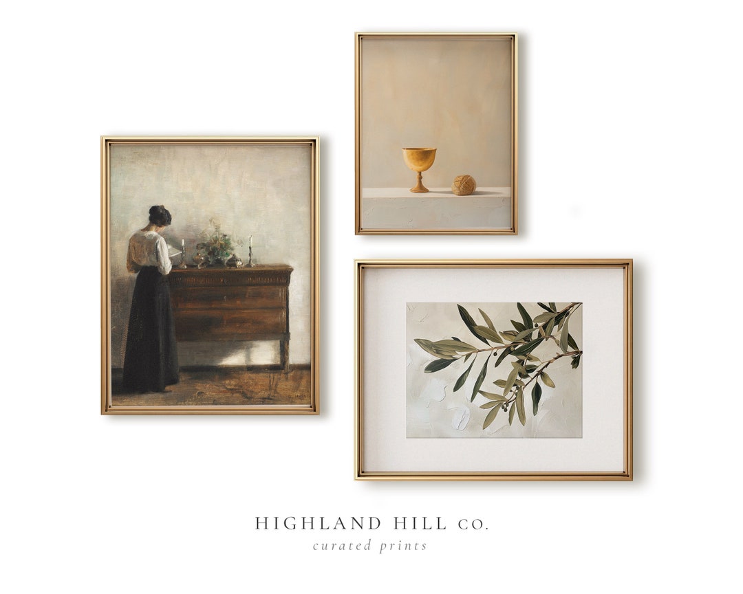 Christian Wall Art Gallery Set of Three Godly Art Collective Vintage ...