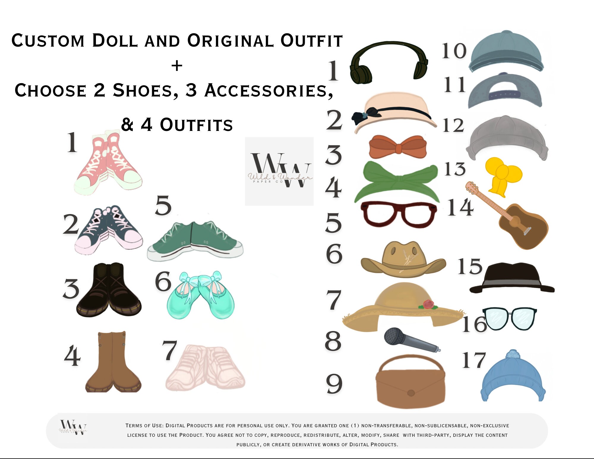 Personalized Paper Doll- One of a Kind Paper Doll, Personal Paper Doll ...