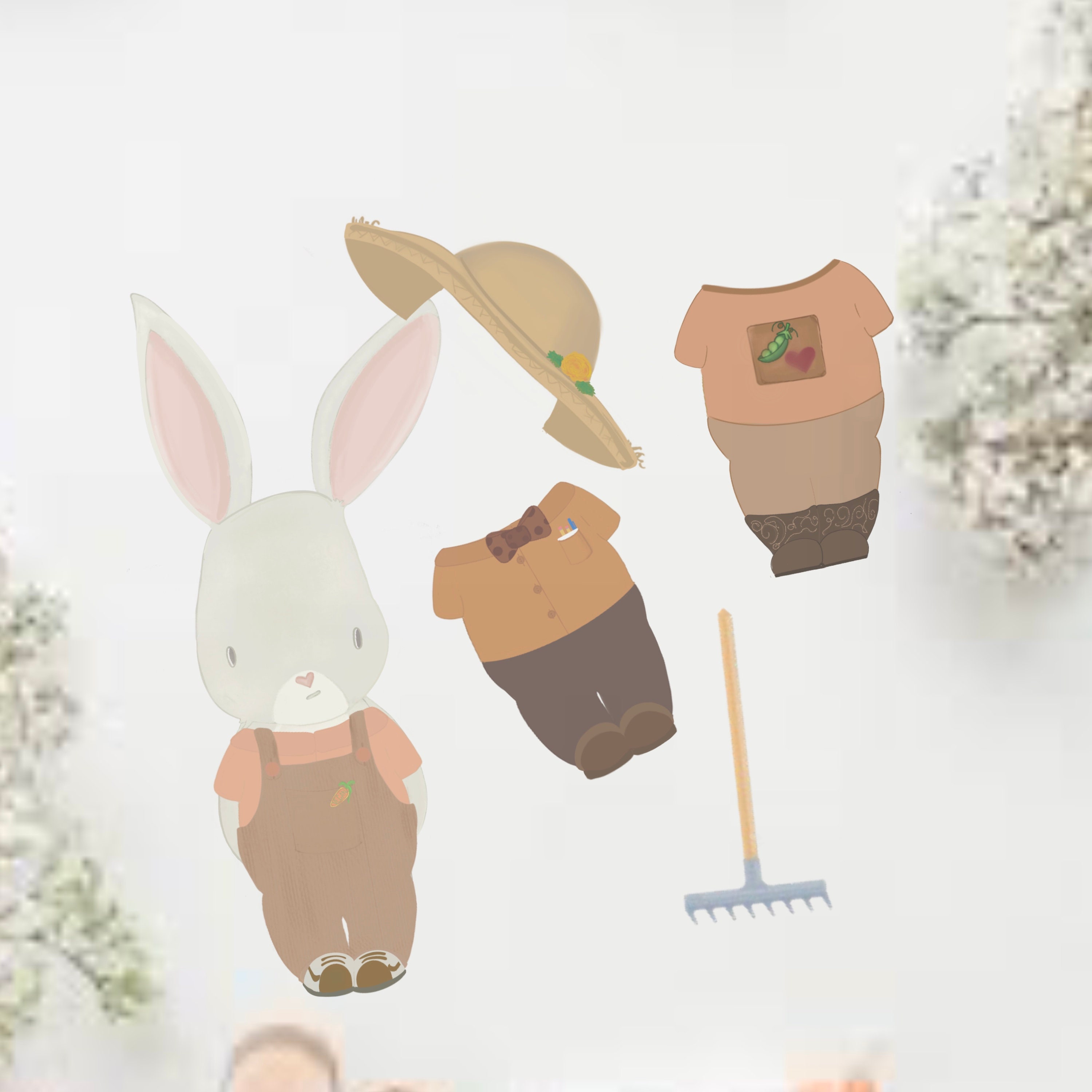Rabbit Paper Doll (digital Download) – Weston, Printable Craft - Etsy