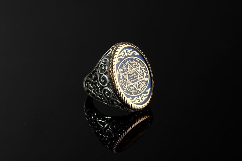 Handmade King Solomon Talisman Silver Ring, Seal Silver Ring, Solomon ...